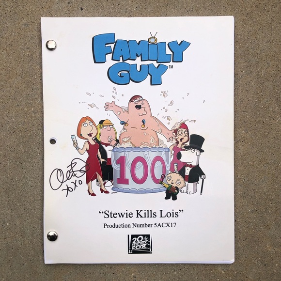 Other | Family Guy 10 Episode Stewie Kills Lois Signed Table Draft ...